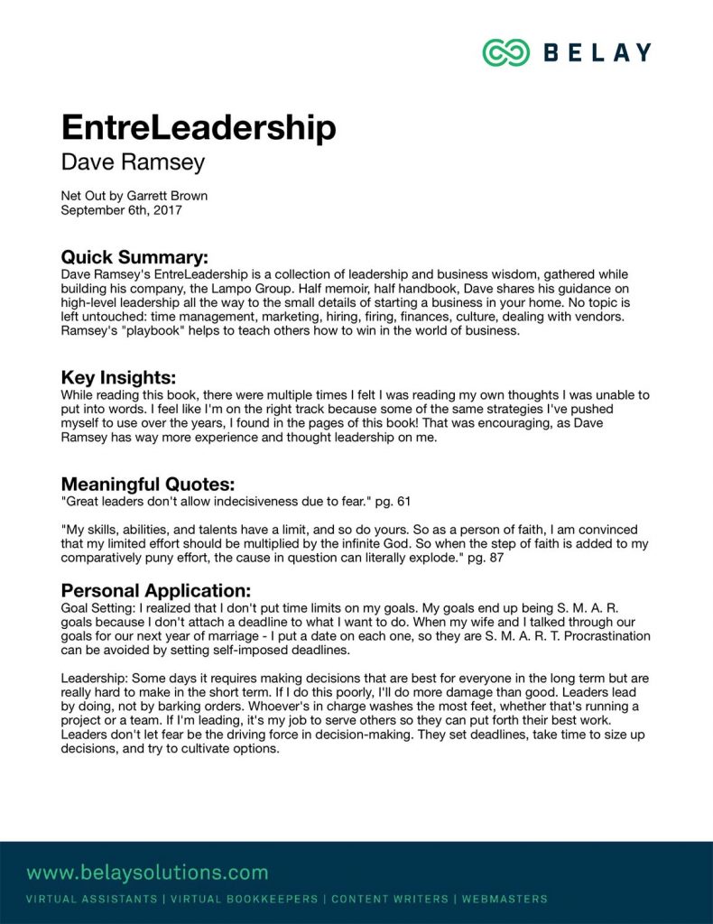 Free Download: Net Out Example & Template – Virtual Culture Book